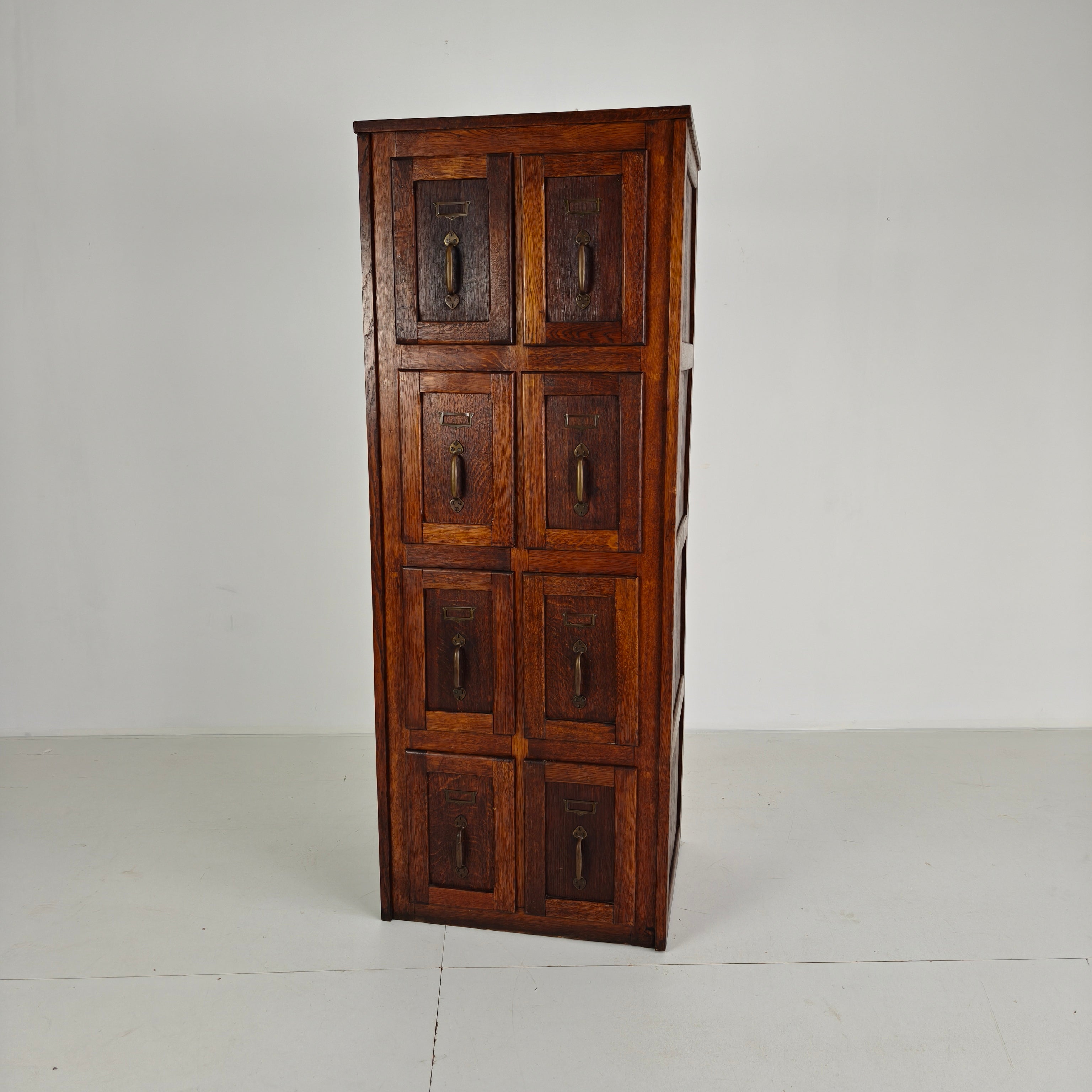 Antique Oak Filing Cabinet – c.1900–1920 – bridgeman-antiques-nl